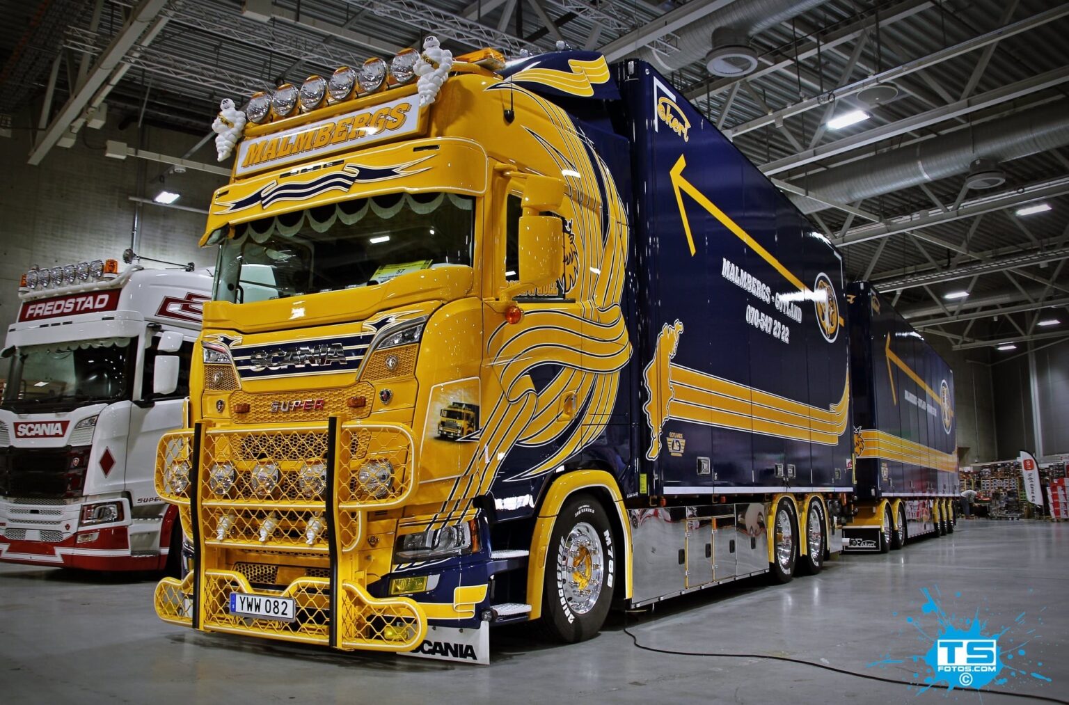 Takbåge Passar Scania NG Rostfri 6 extraljus Opolerad | Convoy Parts